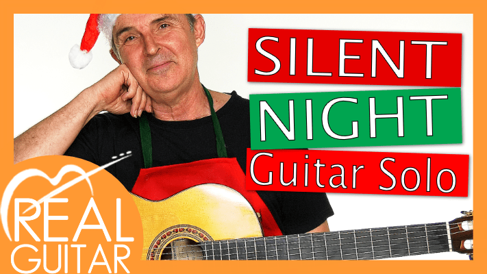 Silent Night Fingerstyle Guitar Solo - Real Guitar Lessons by Tomas Michaud