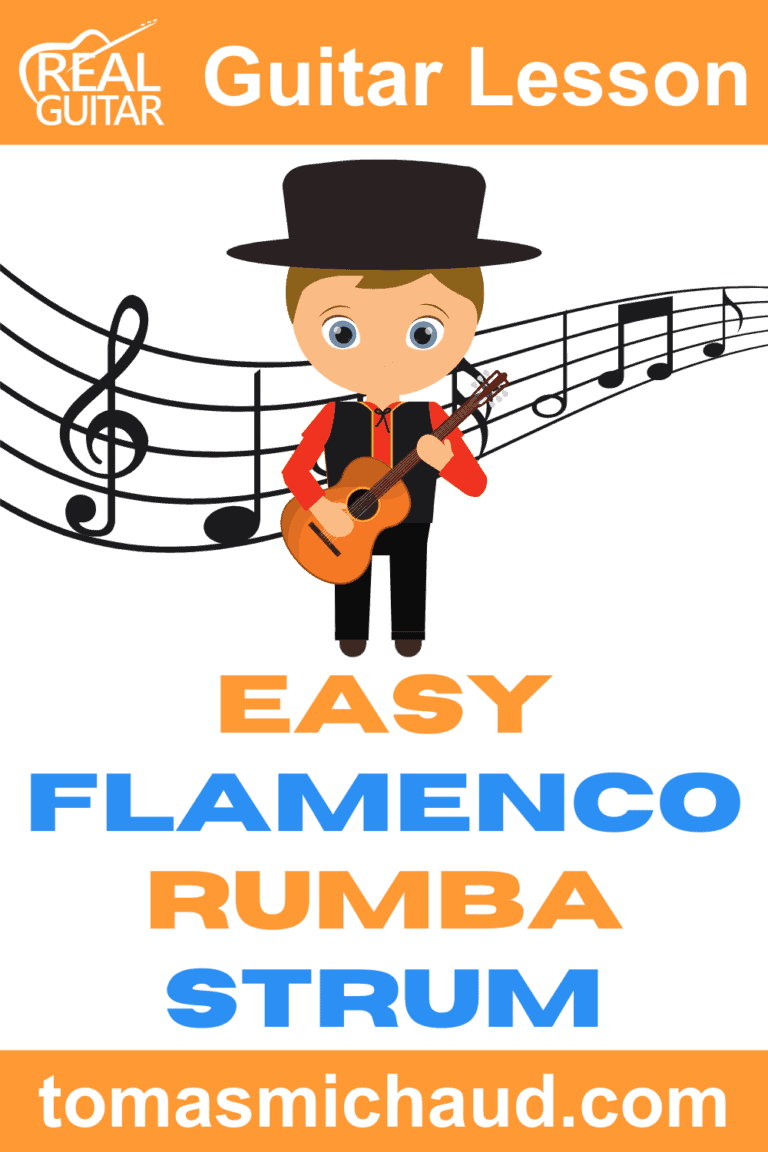Easy Flamenco Rumba Strum - Real Guitar Lessons by Tomas Michaud
