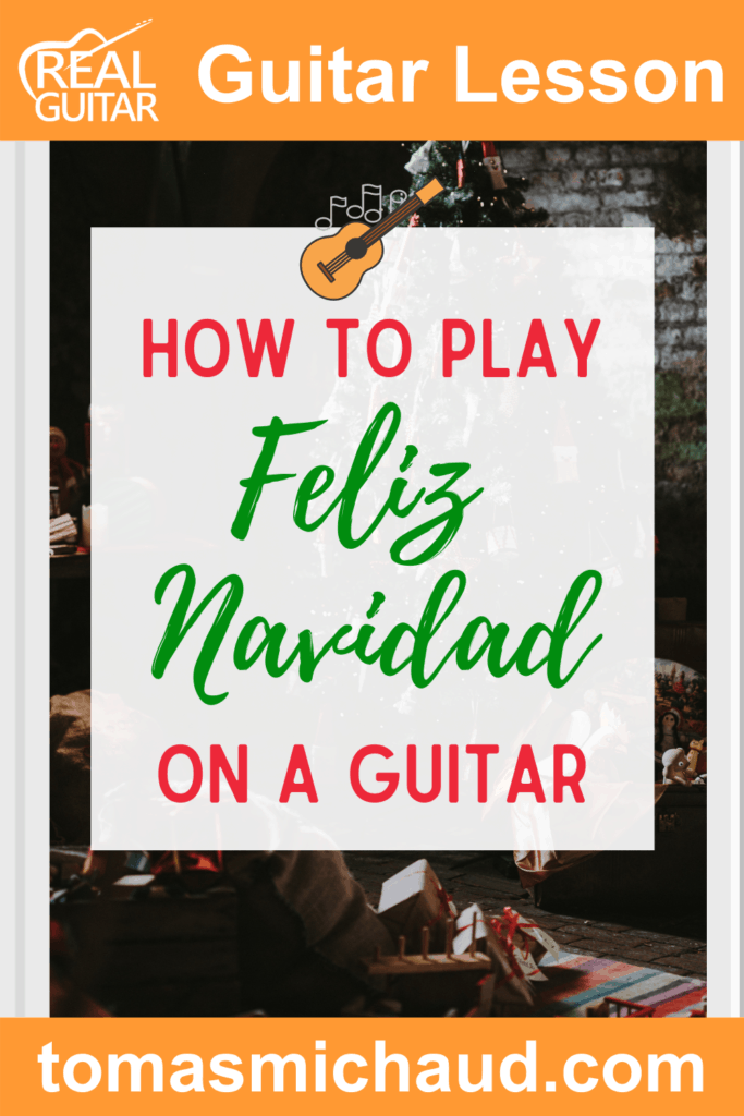 Feliz Navidad for Guitar | Fun Song With Easy Guitar Chords