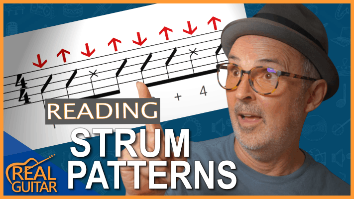 How To Read Strumming Notation - Real Guitar Lessons by Tomas Michaud