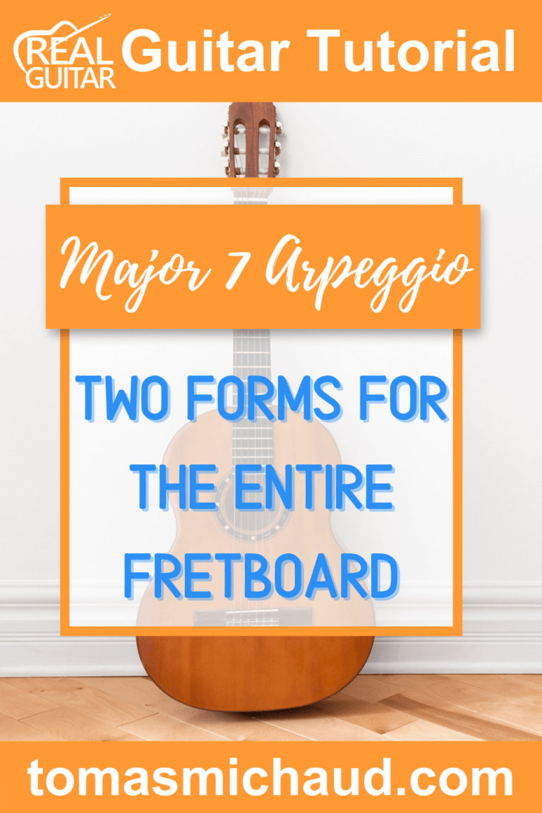 Major 7 Arpeggio | Two forms for the entire fretboard - Real Guitar ...