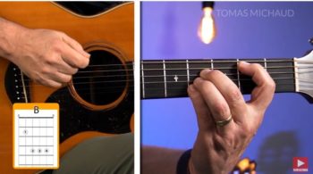 B Chord On Guitar - Real Guitar Lessons by Tomas Michaud