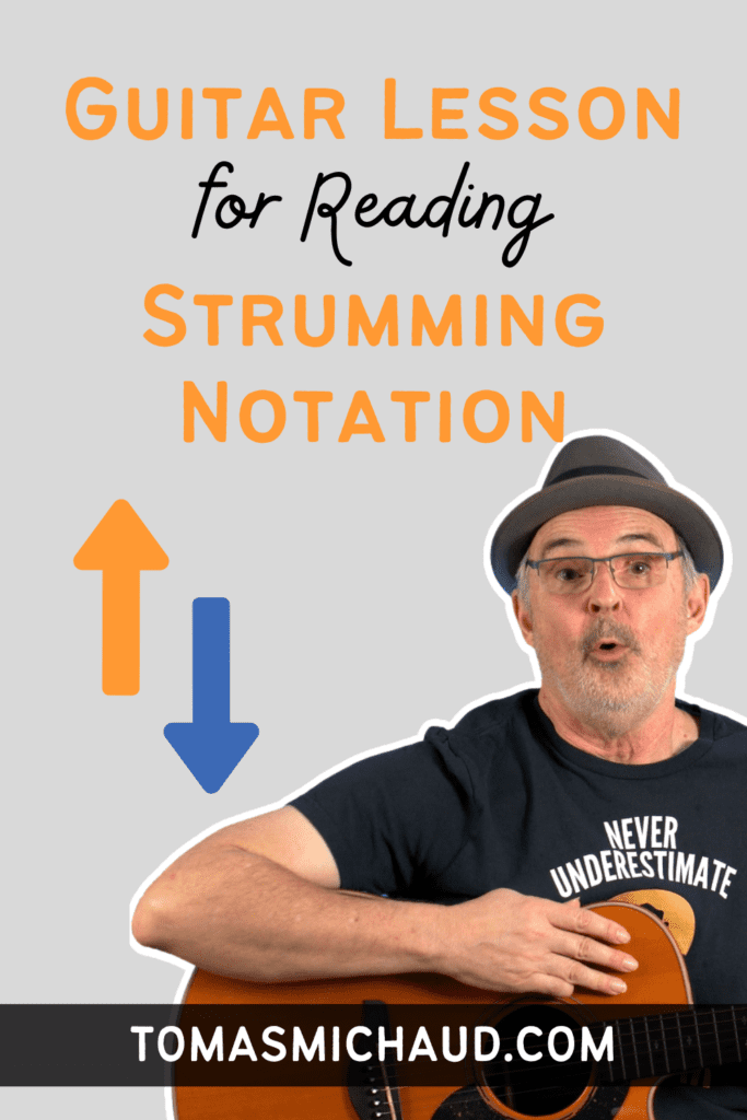 How To Read Strumming Notation - Real Guitar Lessons by Tomas Michaud