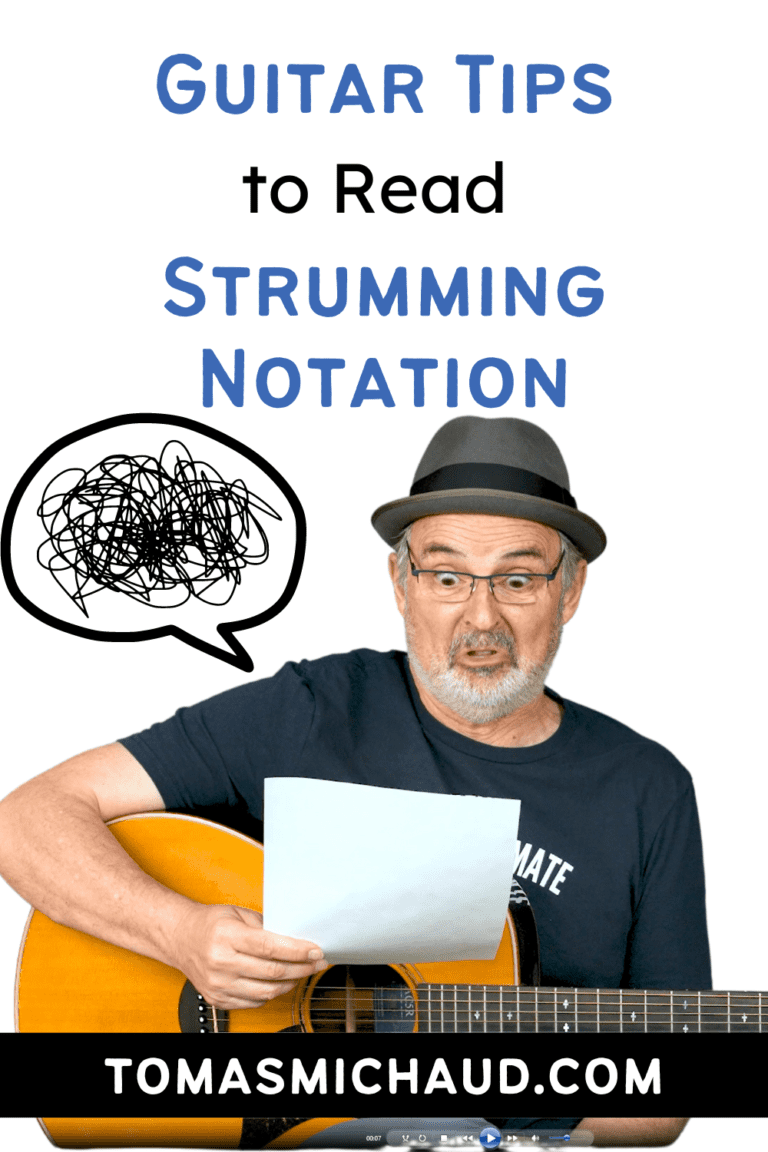 How To Read Strumming Notation - Real Guitar Lessons by Tomas Michaud